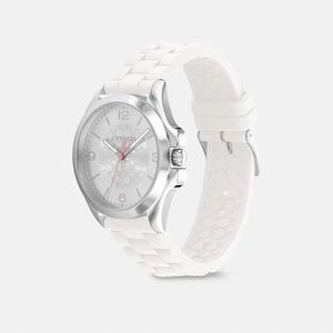 Coach | Accessories | Nwt Coach Libby Watch 37 Mm Women Unisex White ...